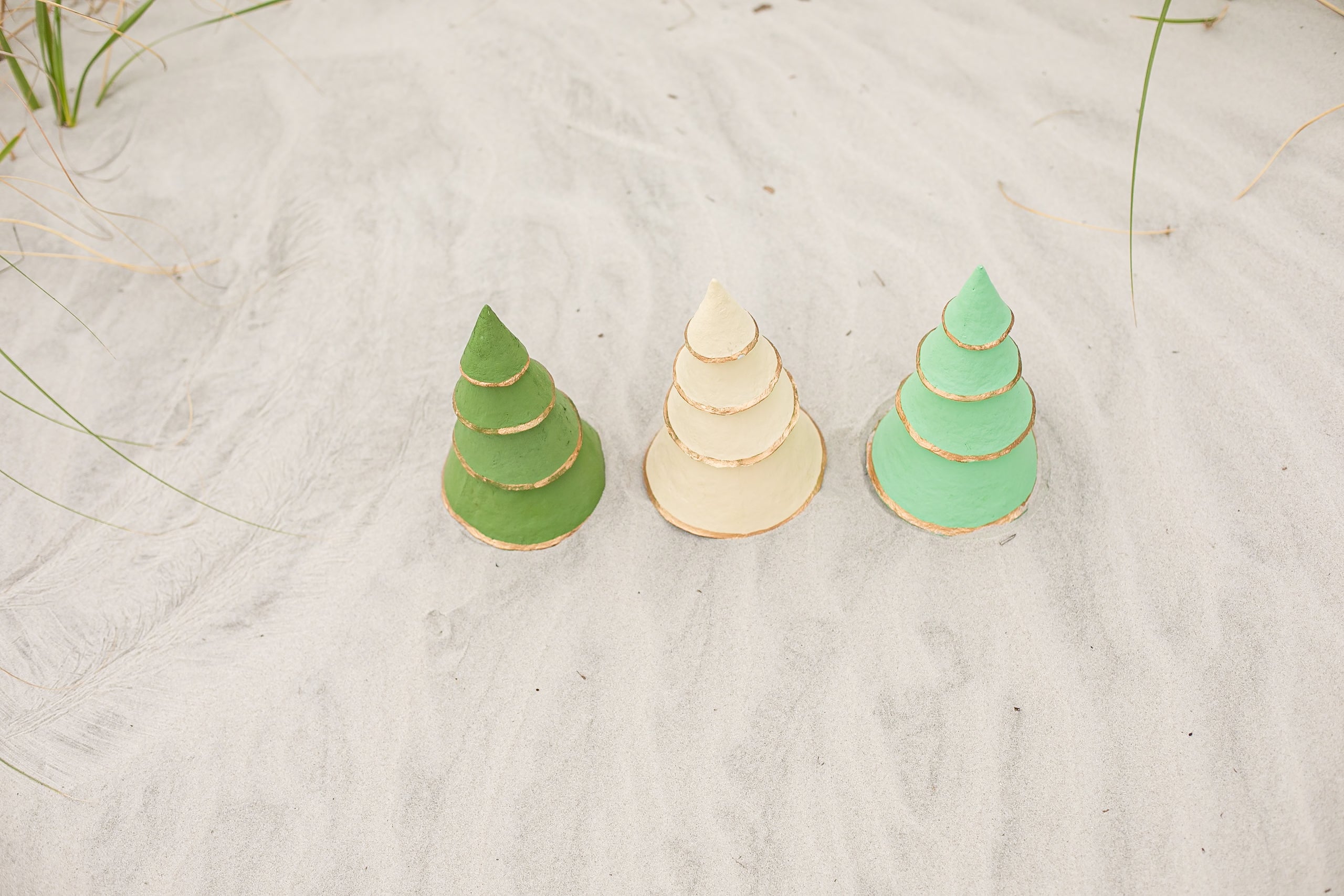 Paper Mache Christmas Tree-Mint – Rahab's Rope