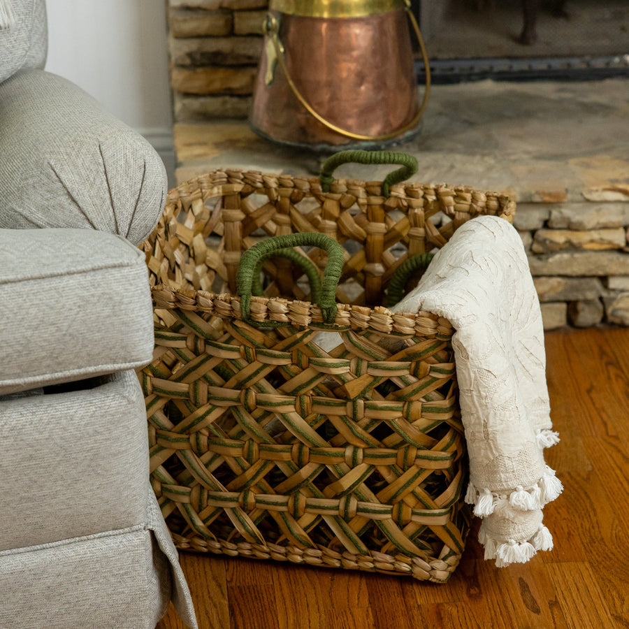 Evergreen Handwoven Storage Basket-Large – Rahab's Rope
