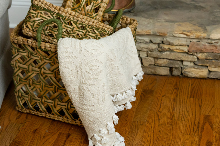 Evergreen Handwoven Storage Basket-Large – Rahab's Rope